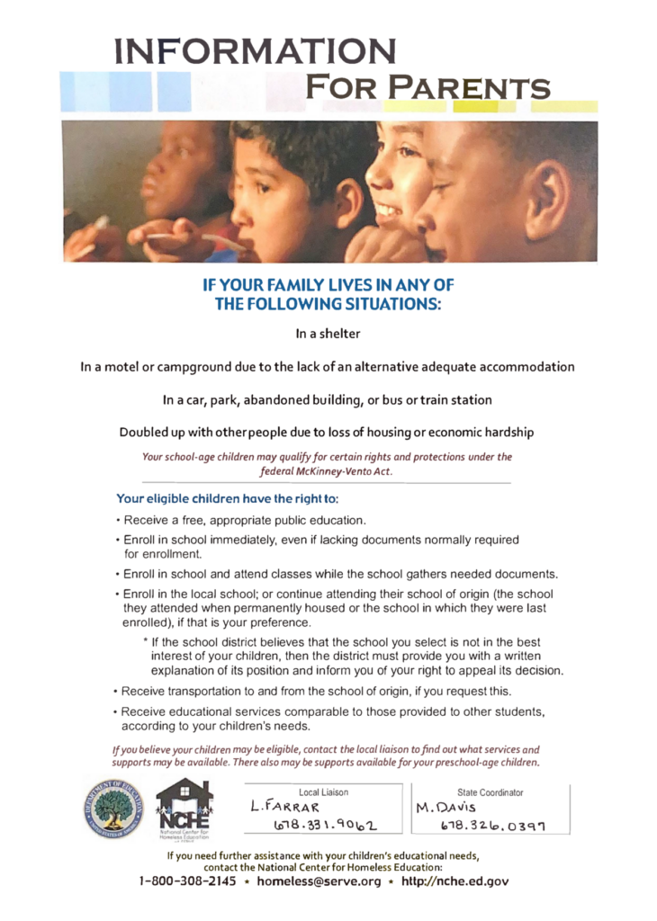 McKinney Vento Information - Amana Academy West Atlanta